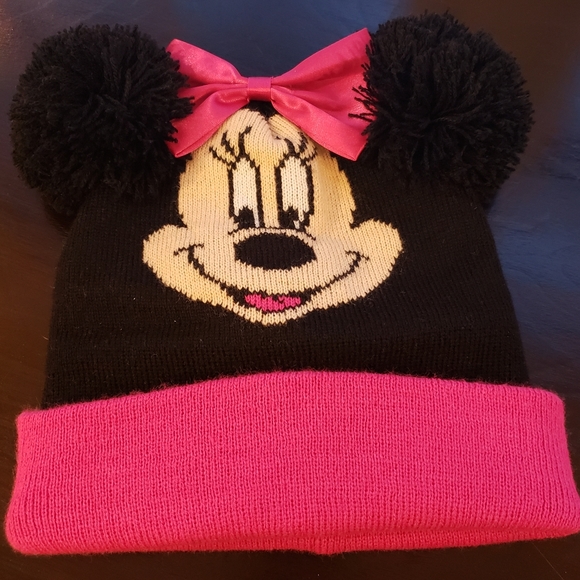 Disney | Accessories | Disney Junior Minnie Mouse Stocking Cap Winter ...